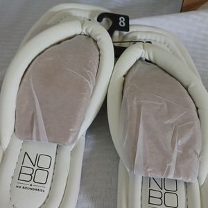 NOBO | Shoes | Thong Flip Flops Sandal White Floatie Chunky Puffy ...